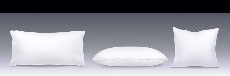 Bed from top view with pillows Royalty Free Vector Image