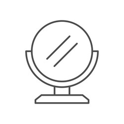Studio makeup mirror composition Royalty Free Vector Image