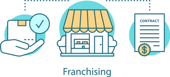 Business contract loop concept icon Royalty Free Vector