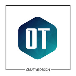 Initial letter ot logo template design Royalty Free Vector