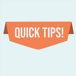 Colorful tip label flat design Royalty Free Vector Image