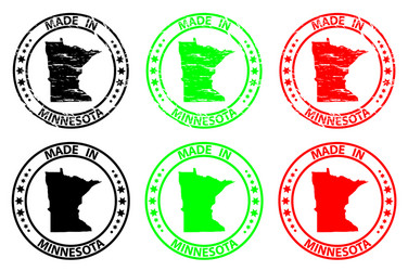 Made in minnesota rubber stamp Royalty Free Vector Image