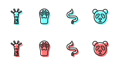 Giraffe Paw Print Vector Images (86)