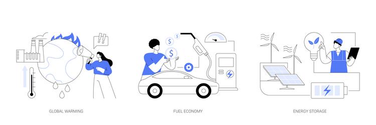World climate impact abstract concept Royalty Free Vector