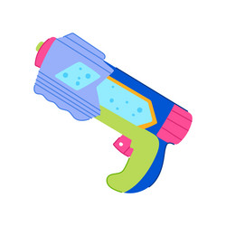 Fun water gun cartoon Royalty Free Vector Image