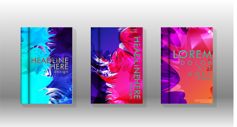 Design background cover with colorful abstract Vector Image