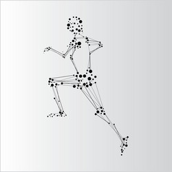Abstract running man Royalty Free Vector Image