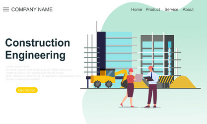 Engineering construction concept Royalty Free Vector Image