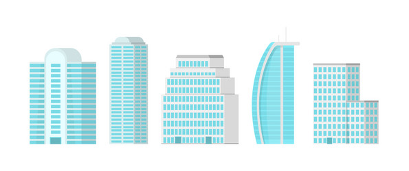 Modern city skyscrapers Royalty Free Vector Image