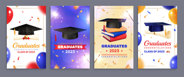 Graduation Program Cover Design Template