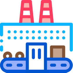 Technical settings thermal power plant icon Vector Image