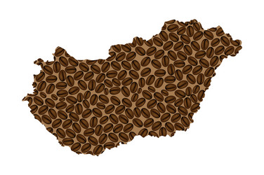 Germany - map of coffee bean Royalty Free Vector Image