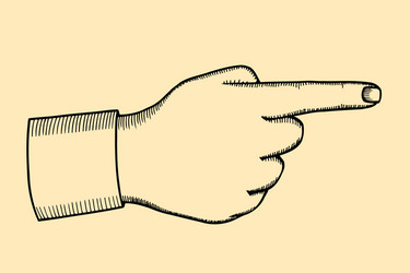 Vintage Classic Pointing Finger Vector Images (95)