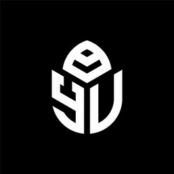 Yv monogram logo with modern shield style design Vector Image