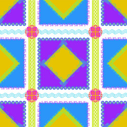 Checkered seamless pattern bright neon shades Vector Image