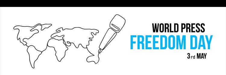 Microphone and world map for world Royalty Free Vector Image