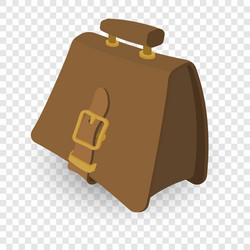 Briefcase brown cartoon Royalty Free Vector Image