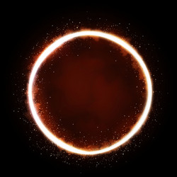 Glittering star dust circle Royalty Free Vector Image