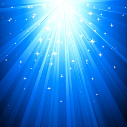 Abstract magic light background blue holiday Vector Image