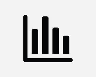 Rapidly increasing bar graph icon or increase Vector Image