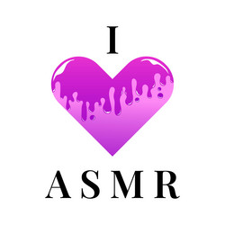 I love asmr banner Royalty Free Vector Image - VectorStock