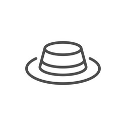 Baseball cap line icon Royalty Free Vector Image