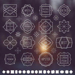 Labels and design elements Royalty Free Vector Image