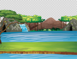 Simple nature landscape background Royalty Free Vector Image