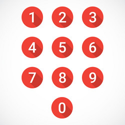 Number set label Royalty Free Vector Image - VectorStock