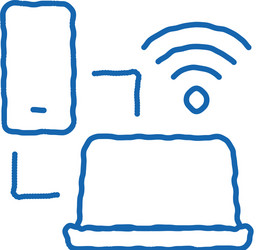 Connection Doodle Internet Wifi Vector Images (over 300)