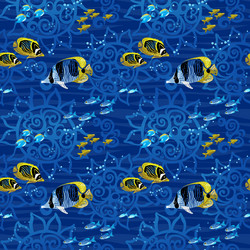 Blue seamless sea background Royalty Free Vector Image