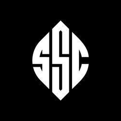 Ssc logo letter design Royalty Free Vector Image