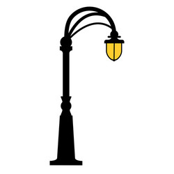 Street light cartoon isolated on white background Vector Image