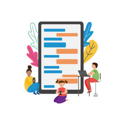 Person Using Tablet Vector Images (over 4,300)