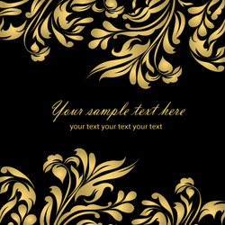 Golden luxury style calligraphic design Royalty Free Vector