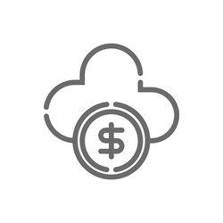 Interest business icon with blue duotone style Vector Image