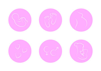 Newborn baby being weighed on the scales medical Vector Image