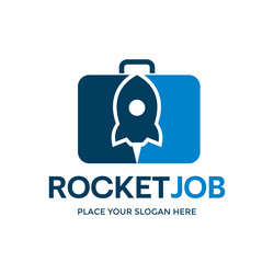 Rocket gear logo template this design use Vector Image