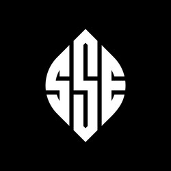 Sse logo letter design Royalty Free Vector Image