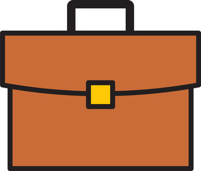 Business case icon on white background for graphic