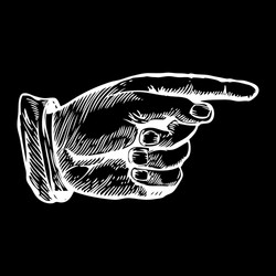 Mickey Mouse Hands Pointing Right