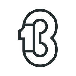 Number 13 Vector Images (over 1,500)