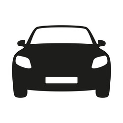 BMW Car Silhouette - Front View Royalty Free Vector Image