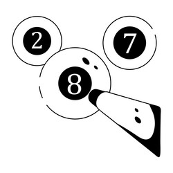 Snooker shot Royalty Free Vector Image - VectorStock