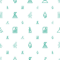Career icons pattern seamless white background Vector Image