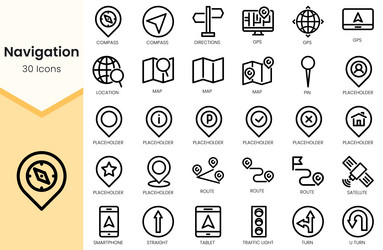 Navigation Pictogram Vector Images (over 11,000)