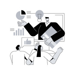 Managers workshop abstract concept Royalty Free Vector Image