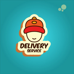 Sticker label express delivery timer Royalty Free Vector