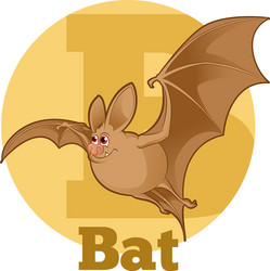 Animals alphabet b is for bats Royalty Free Vector Image