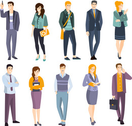Women in office clothes Royalty Free Vector Image